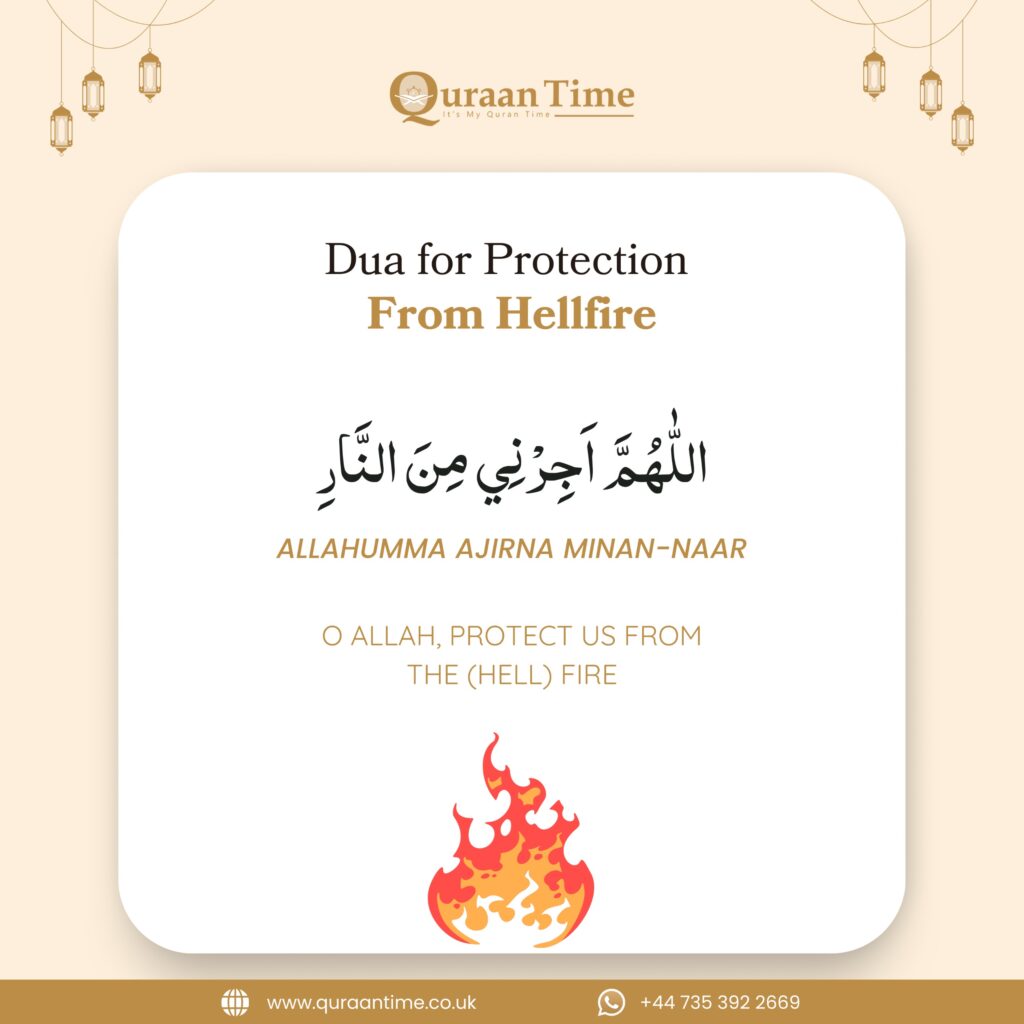 Dua for Protection From Hellfire - Quraantime Academy